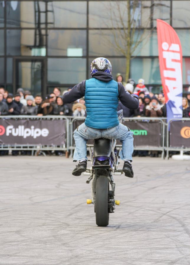 Doing the Tricks on a Motorcycle. Editorial Stock Photo - Image of ...