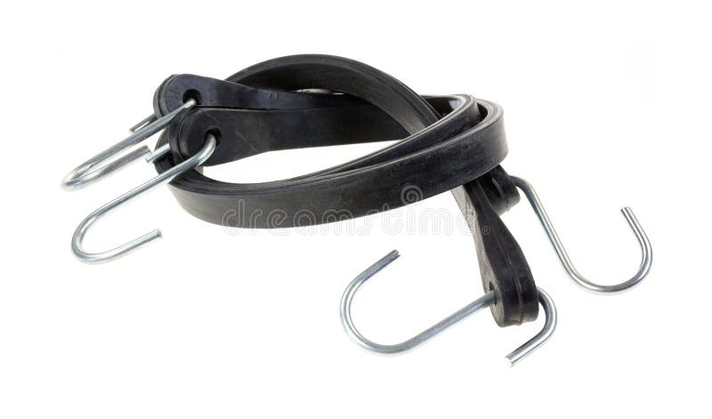 Dois Cabos De Tirante Com Mola Atados Imagem de Stock - Imagem de fundo ...