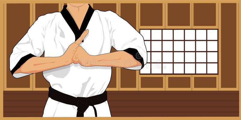 Dojo martial arts stock vector. Illustration of arts - 180186545
