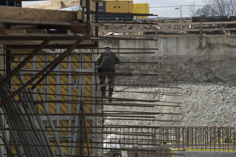 Doka Formwork on the Construction Side Editorial Stock Photo - Image of ...