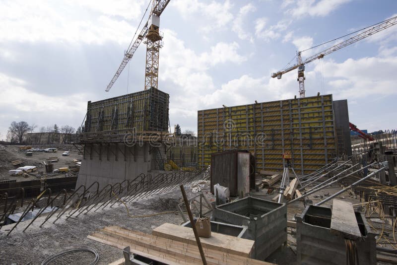 Doka Formwork on the Construction Side Editorial Photo - Image of ...