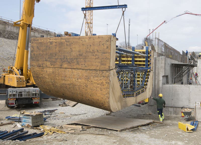 Doka Formwork on the Construction Side Editorial Stock Photo - Image of ...