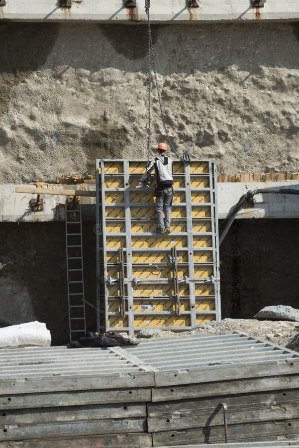 Doka Formwork on the Construction Side Editorial Stock Image - Image of ...