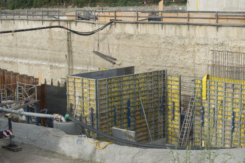 Doka Formwork on the Construction Side Editorial Photo - Image of ...