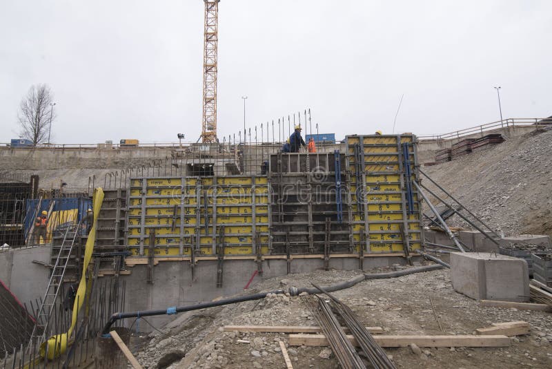Doka Formwork on the Construction Side Editorial Photography - Image of ...