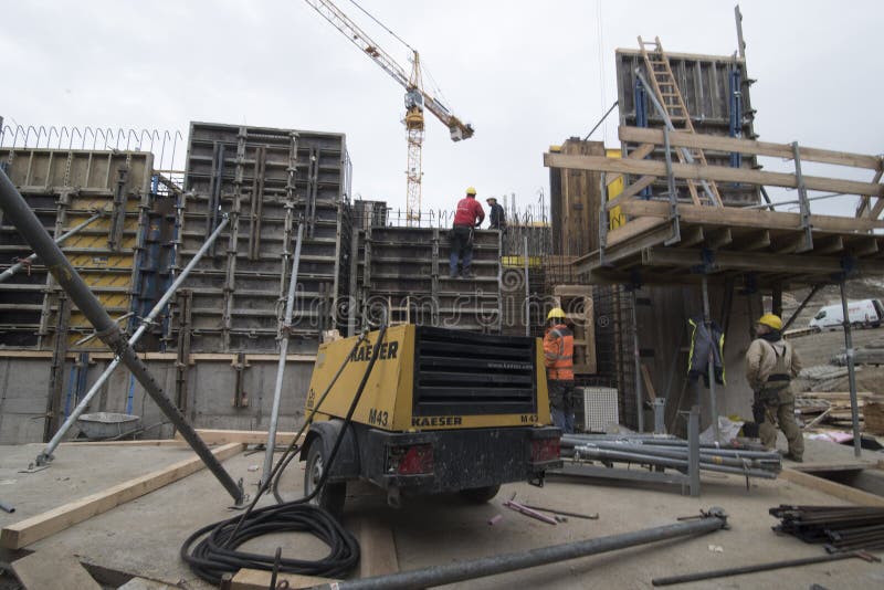 Doka Formwork on the Construction Side Editorial Photography - Image of ...