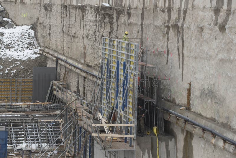 Doka Formwork on the Construction Side Editorial Stock Image - Image of ...
