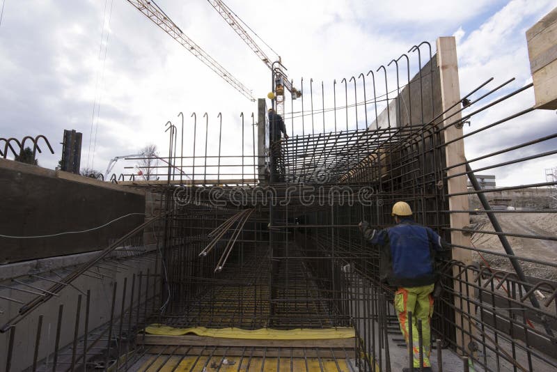 Doka Formwork on the Construction Side Editorial Stock Image - Image of ...