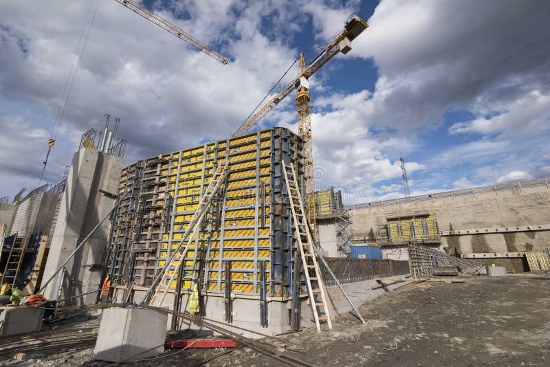 Doka Formwork on the Construction Side Editorial Stock Image - Image of ...