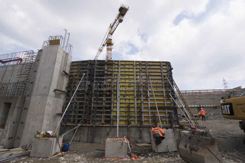 Doka Formwork on the Construction Side Editorial Image - Image of ...