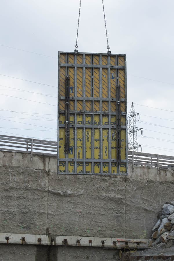 Doka Formwork on the Construction Side Editorial Stock Image - Image of ...