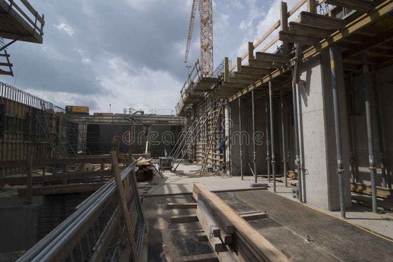 Doka Formwork on the Construction Side Editorial Stock Photo - Image of ...