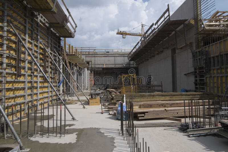 Doka Formwork on the Construction Side Editorial Stock Image - Image of ...