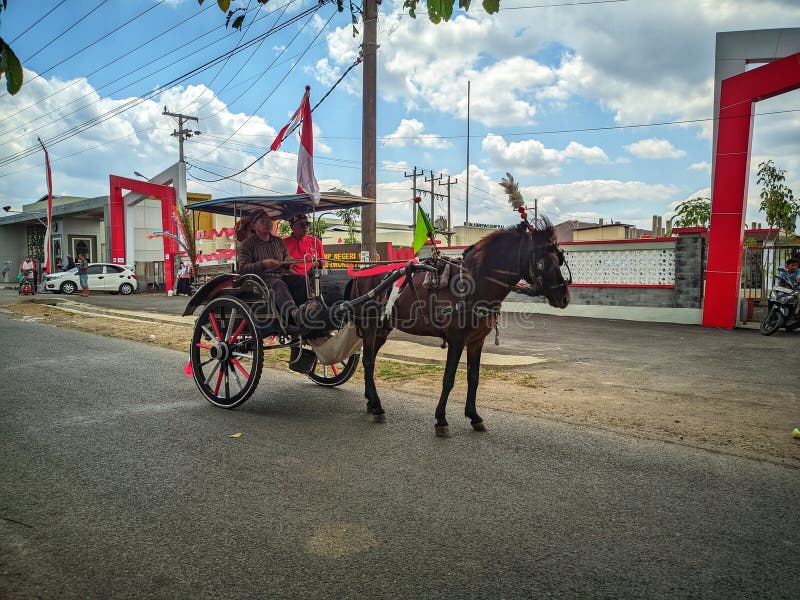 Dokar or Train in the Banyumas Area, Central Java. Editorial Photo ...