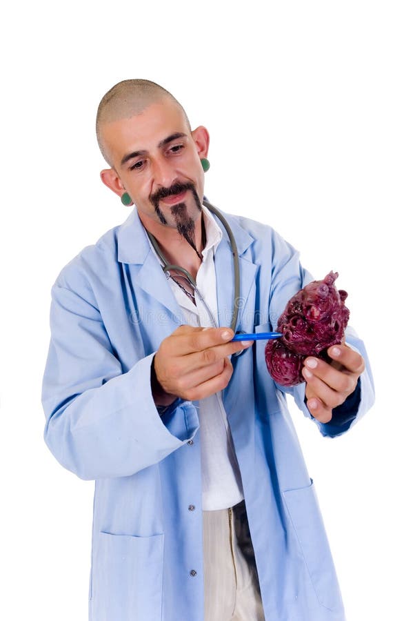 Doktor, Doktor stockbild. Bild von krankenhaus, ohrringe - 6408245