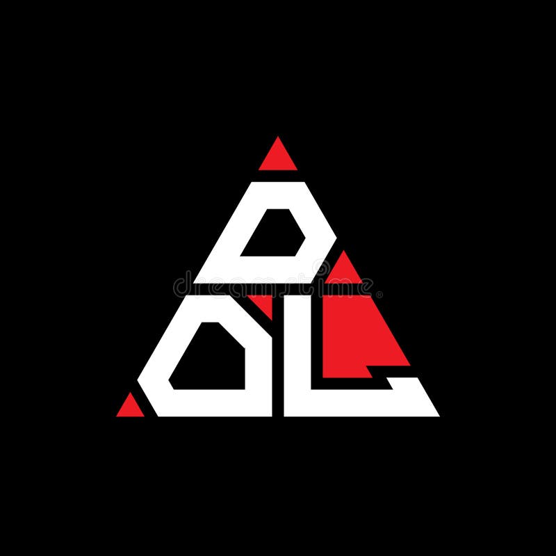 DOL Triangle Letter Logo Design with Triangle Shape. DOL Triangle Logo ...