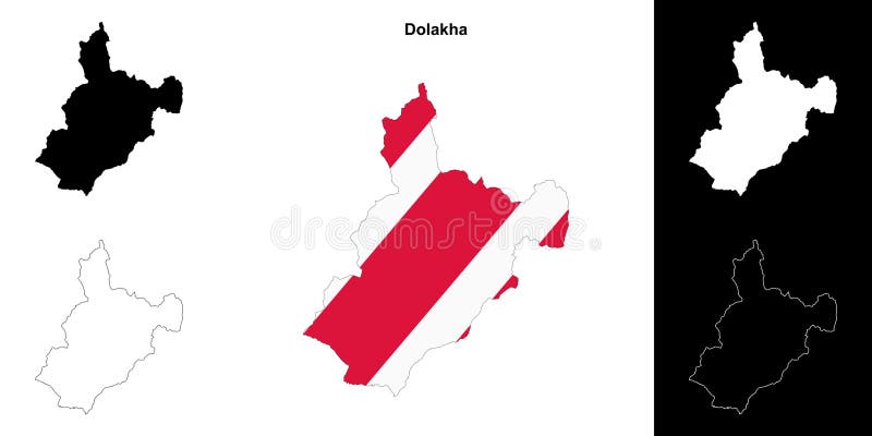 Dolakha Outline Map Stock Illustrations – 1 Dolakha Outline Map Stock ...