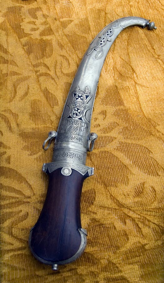 Arabischer Dolch 1 stockbild. Bild von silber, dolch, ehre - 258429