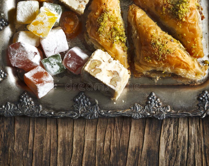 Dolci turchi Lokum misto immagine stock. Immagine di piacere - 63032645