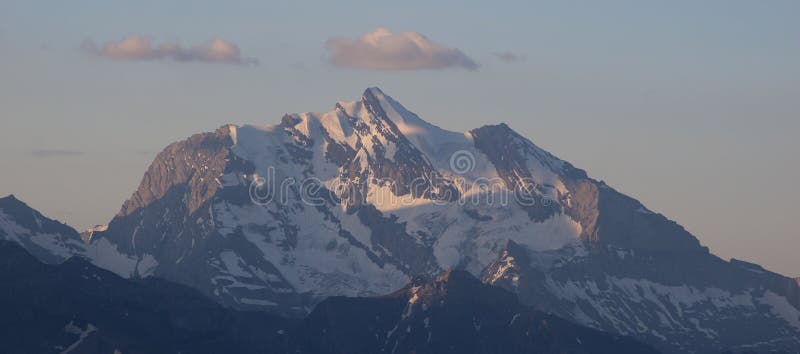 Doldenhorn on a Summer Morning Stock Photo - Image of scenics, oberland ...