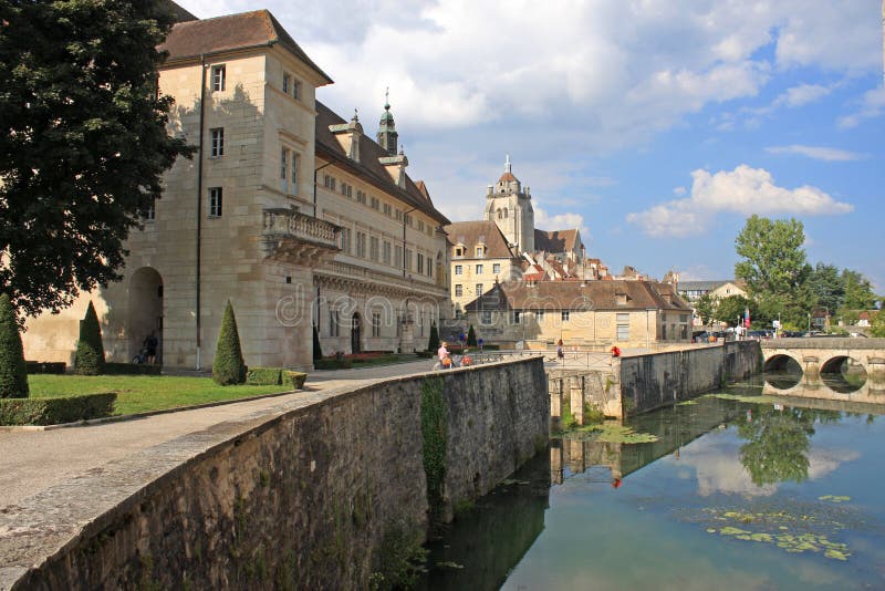 Dole, France stock image. Image of bridge, dole, stone - 45118179