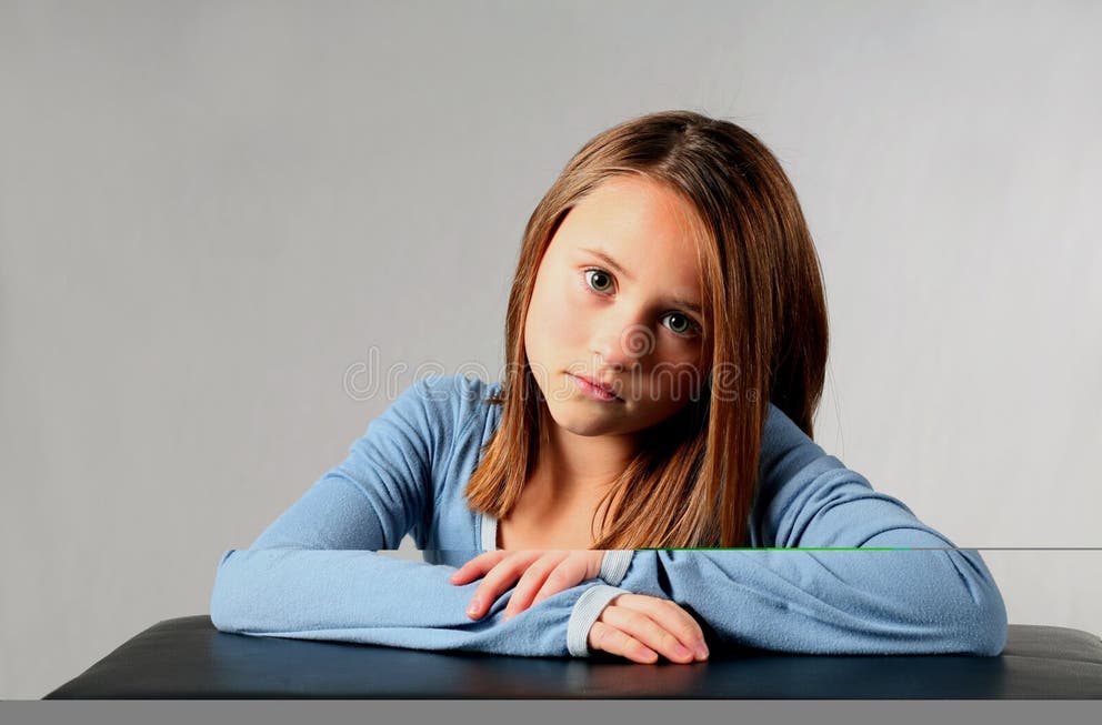 Doleful stock photo. Image of beautiful, innocence, portrait - 3993928