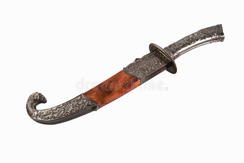 Antieke Indische dolk stock foto. Image of roestig, veiligheid - 20384082