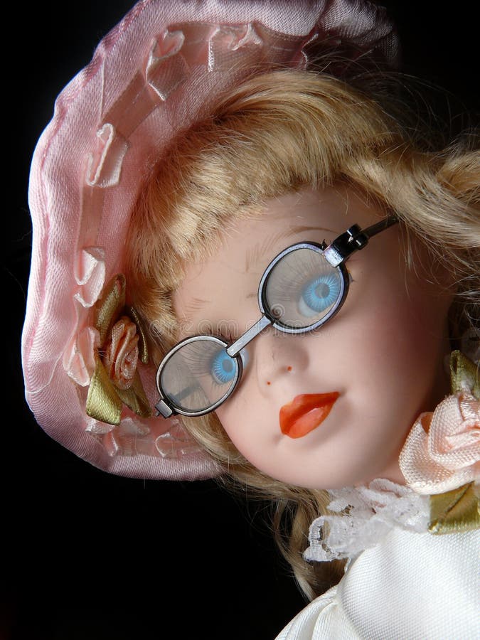 Doll stock image. Image of glasses, blue, pink, home - 10009739