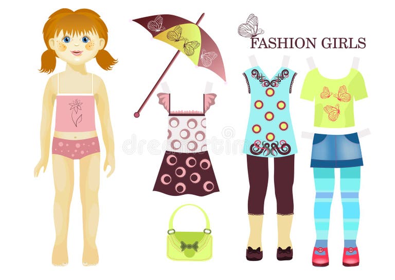 Toy Doll Dressing Stock Illustrations, Vectors, & Clipart - 3,330 Stock ...