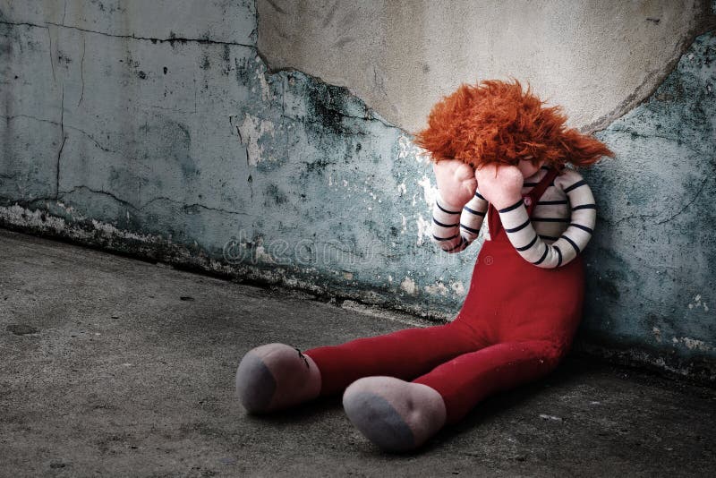 Doll Crying stock photo. Image of dirty, sadness, despair - 91855756