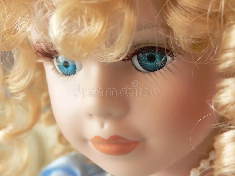 Doll face stock image. Image of childhood, detail, dolls - 389767
