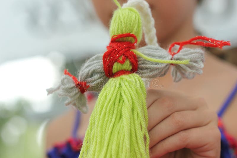 Doll handmade thread stock photo. Image of skills, master - 56872738