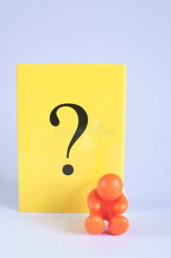 Doll Rubber with Question Mark Stock Photo - Image of color, yellow ...
