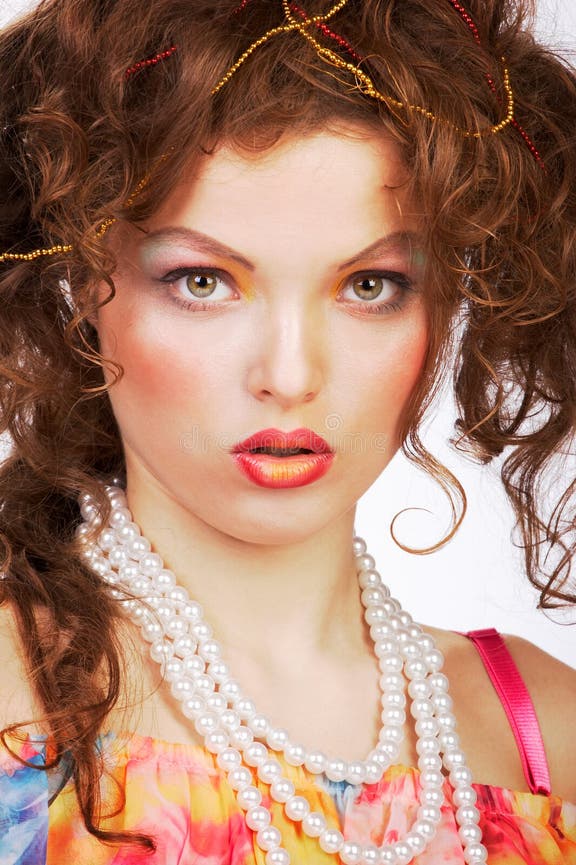 Doll woman. stock photo. Image of woman, beauty, eyes, pretty - 671106