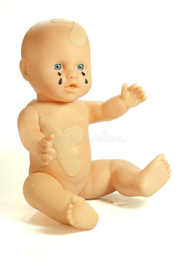 Doll wounded stock photo. Image of crying, doll, wounds - 33708008