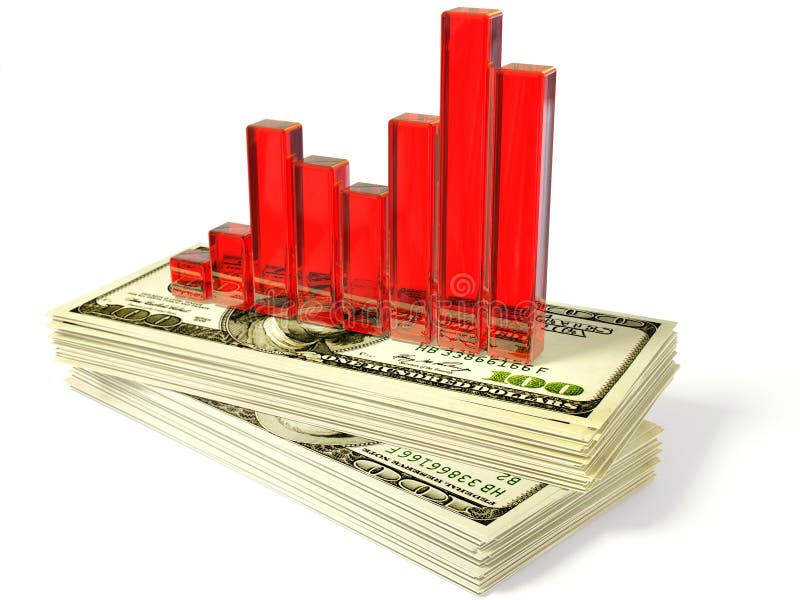 Decreasing Value of Dollar. Stock Illustration - Illustration of drop ...