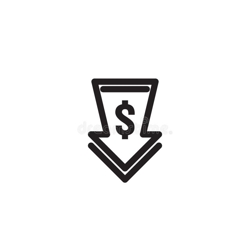 Dollar Decrease Sign Icon Stock Illustrations – 4,826 Dollar Decrease Sign Icon Stock ...