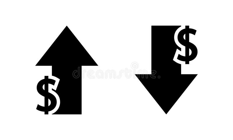 Isolated Decrease Arrow Design Stock Vector - Illustration of direction, pointer: 81217235