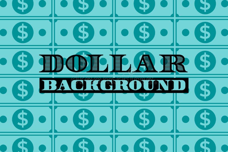 Dollar Background in Simple Flat Style, Vector Illustration Stock ...