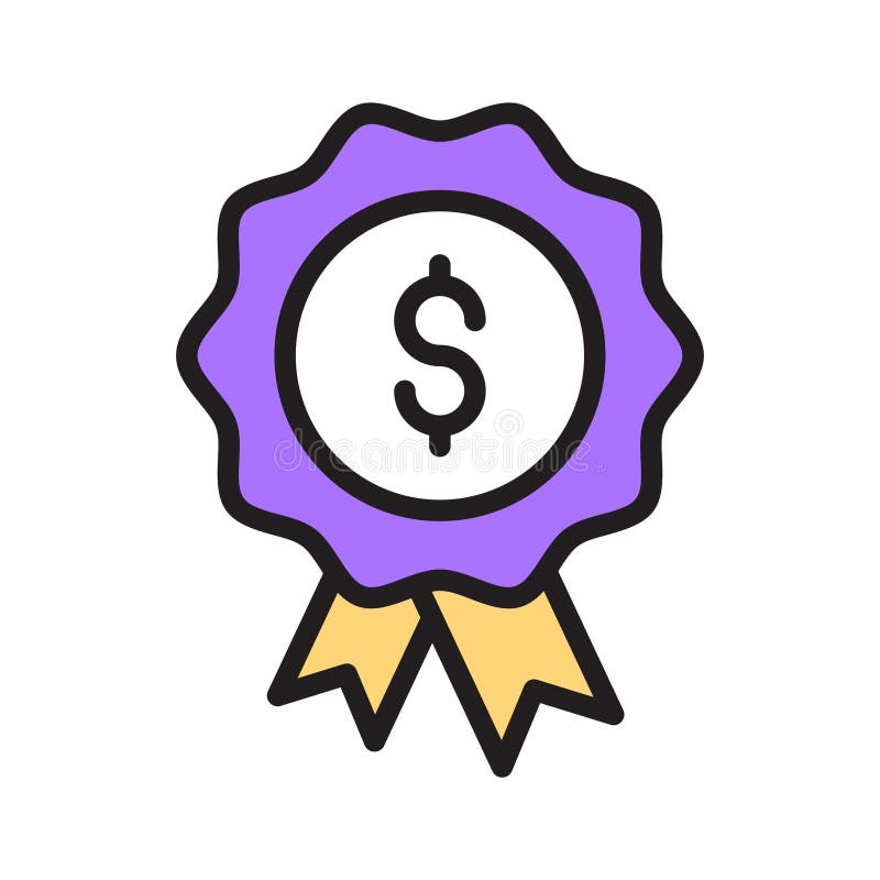 Dollar Badge stock vector. Illustration of support, expensive - 336359672