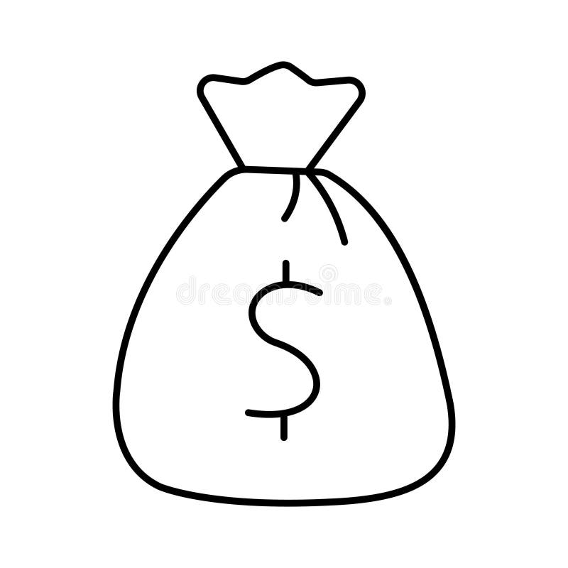 Dollar Bag Vector Icon Which Can Easily Modify or Edit Stock Vector ...