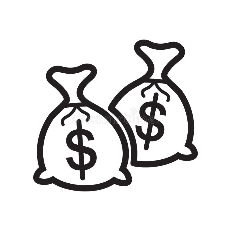 Dollar Bag. Vector Illustration Decorative Design Stock Vector ...