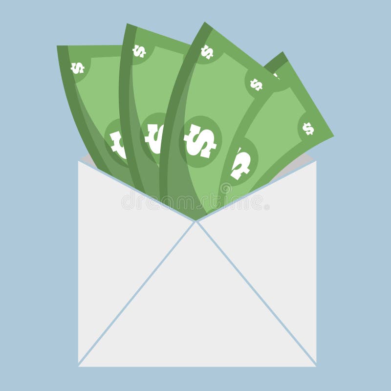 Dollar Bank Money Envelope Icon Stock Illustration - Illustration of ...