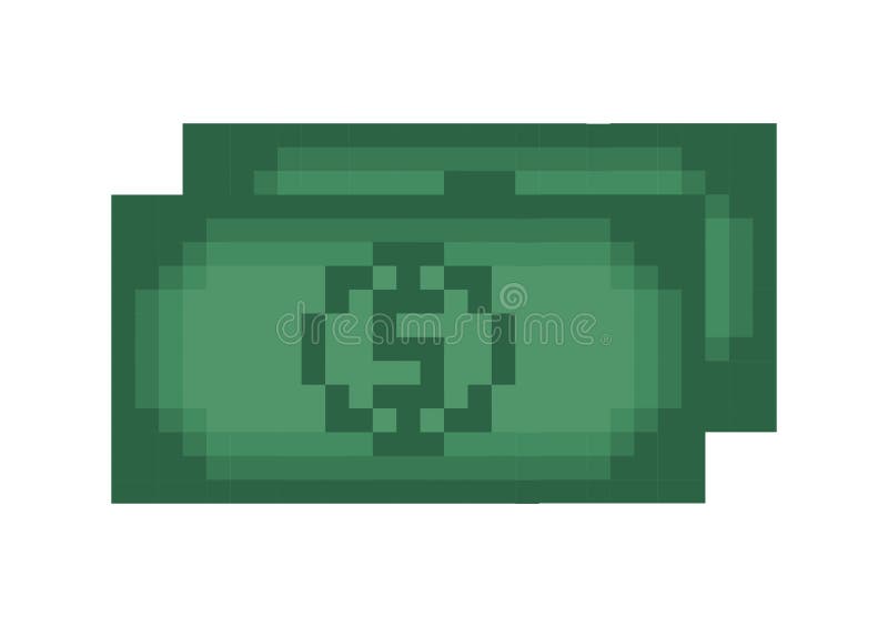 Pixel Art Dollar Bill Background Stock Illustrations – 19 Pixel Art ...