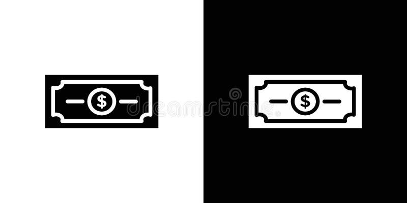 Dollar Banknote Money Icon Logo Set Vector Stock Vector - Illustration ...