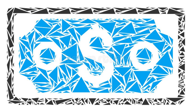 Dollar Banknote Mosaic of Triangles Stock Vector - Illustration of flat ...