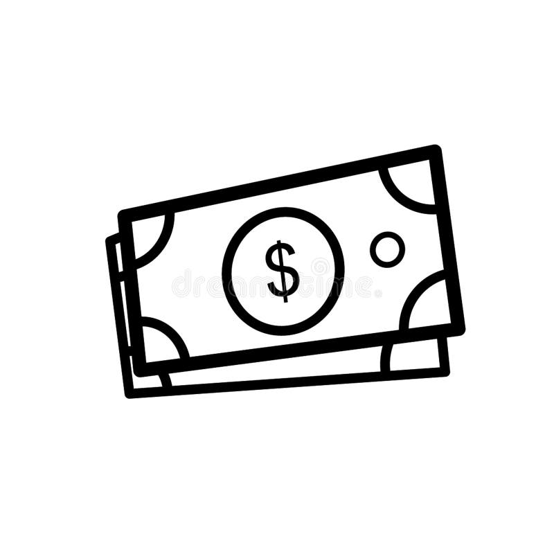 Dollar Banknote - Vector Icon Stock Vector - Illustration of icon ...