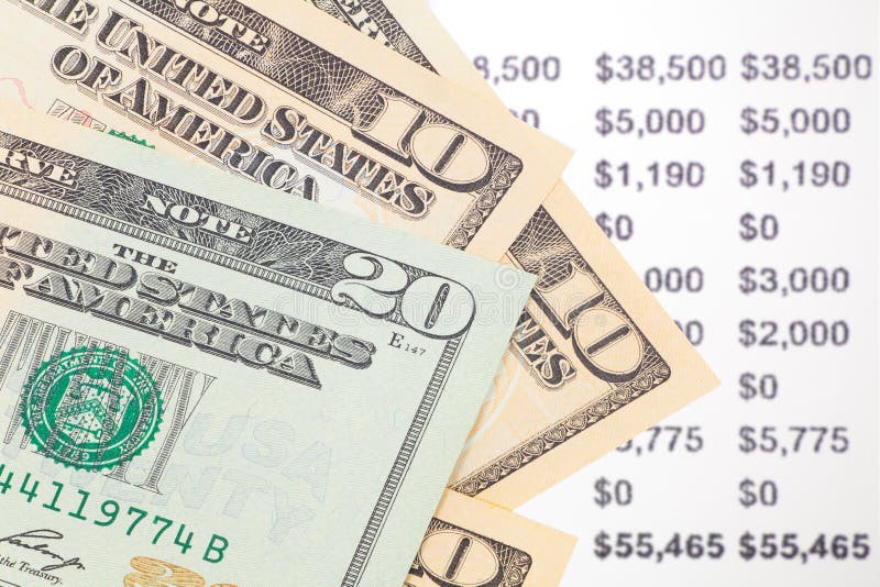 The dollar banknotes stock photo. Image of banking, white - 61203378