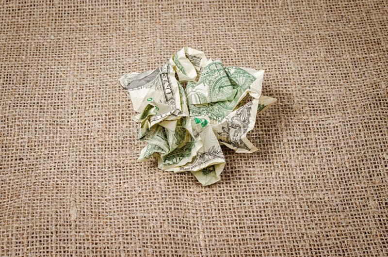 Crumpled money stock photo. Image of bill, dollar, benjamin - 31220402