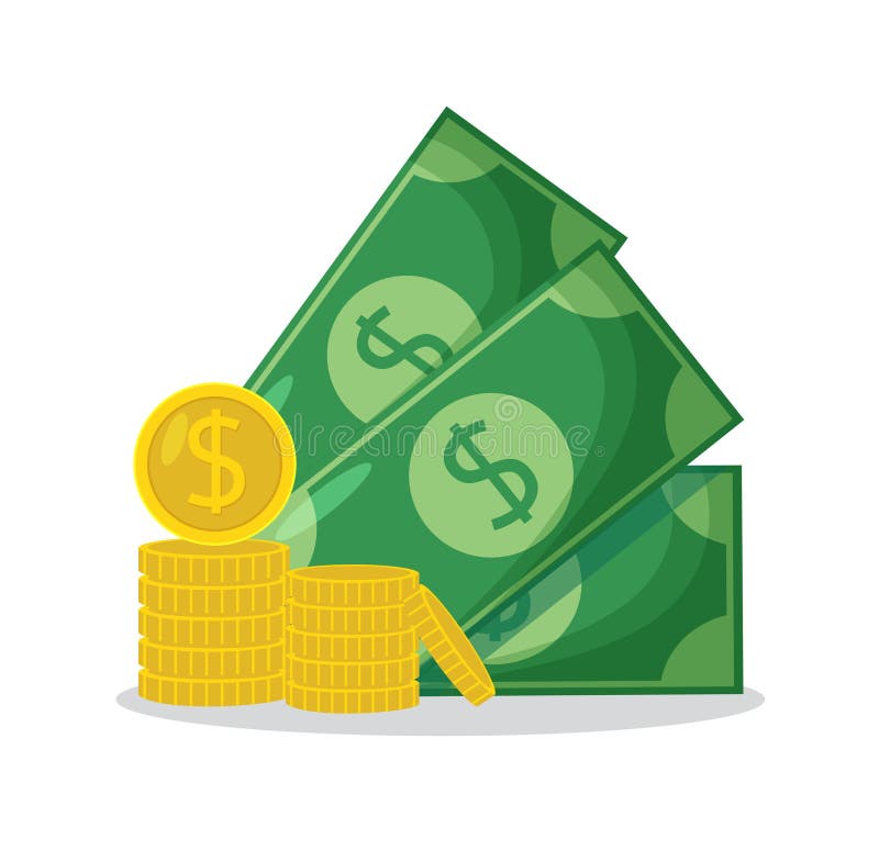 Dollar Banknotes. Paper Money Vector Illustration Stock Vector ...